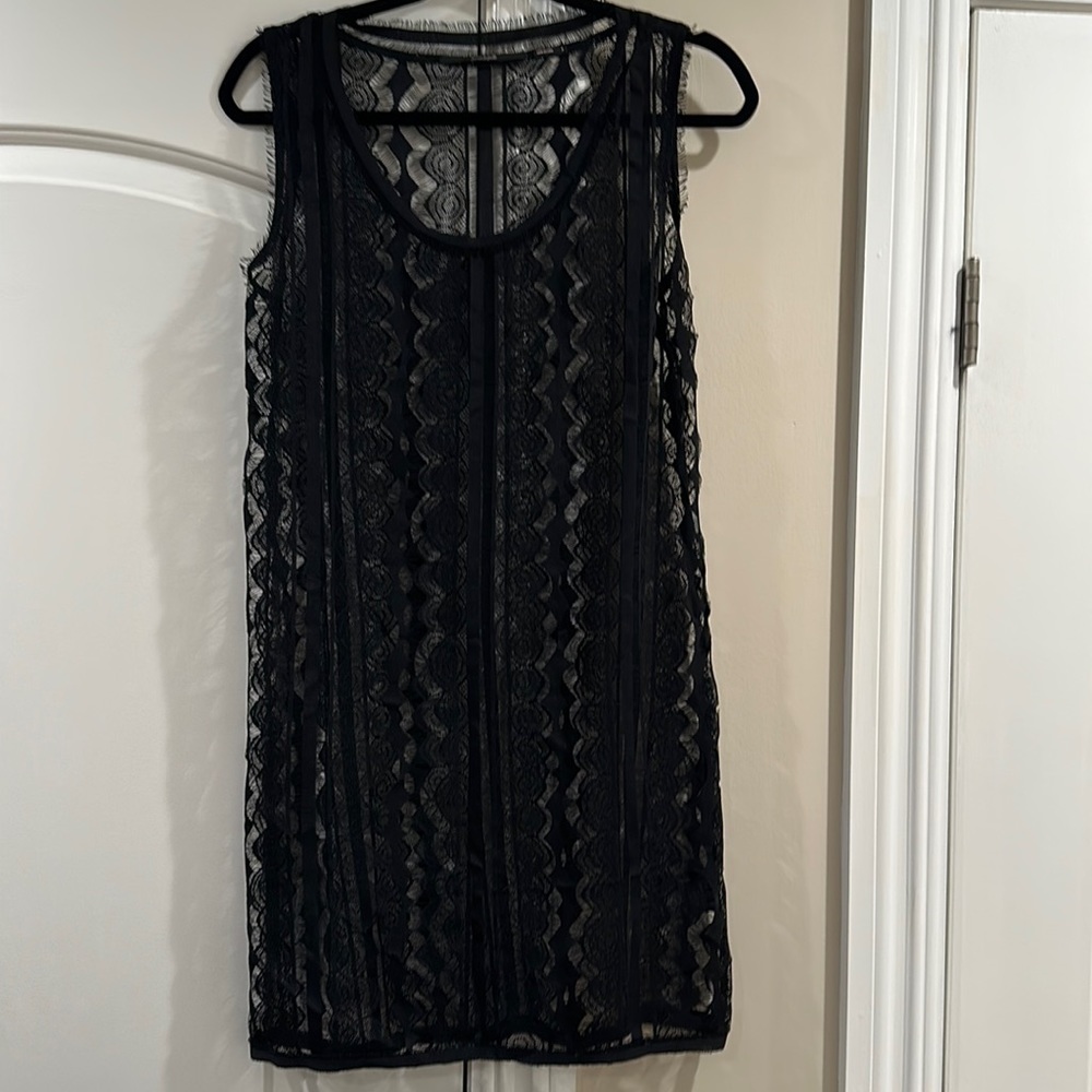 Sheer Fun Black Lace Dress To Wear Over Anything - Gem